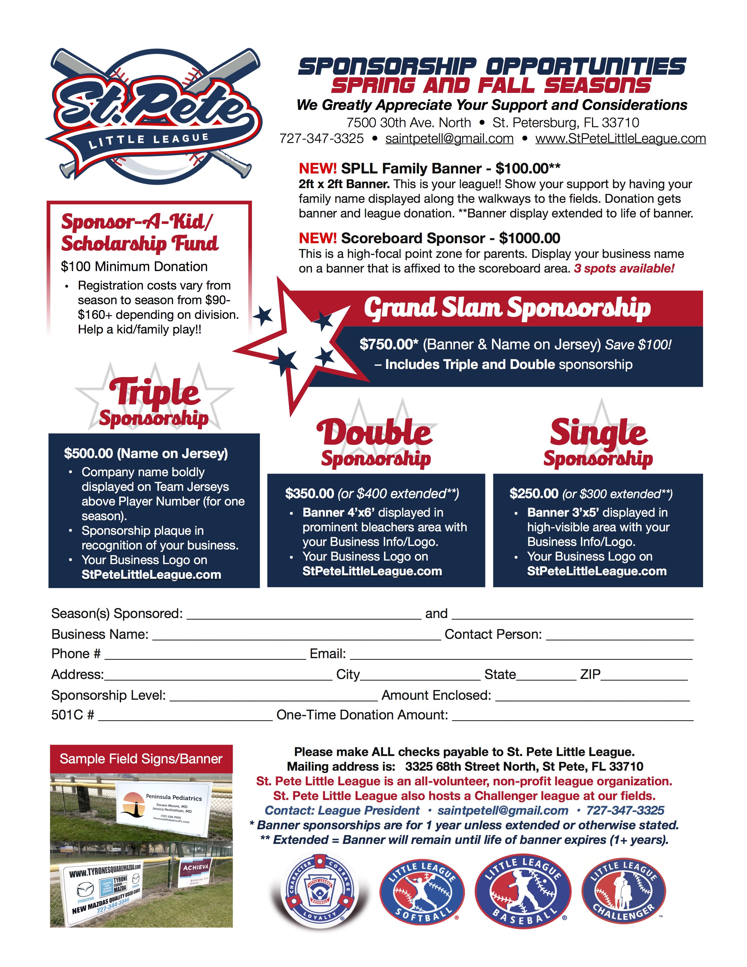 Be A Sponsor